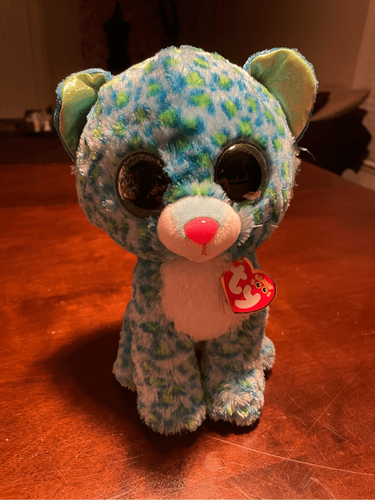 TY Beanie Boos Leona Blue Leopard Medium (23cm) | eBay