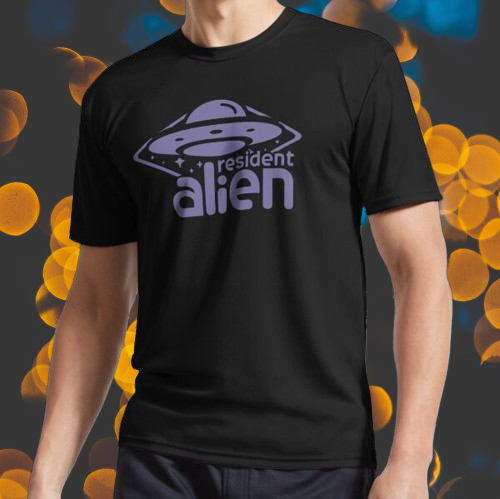 New Shirt Resident Alien Logo T-Shirt Funny American Usa Unisex Size S ...