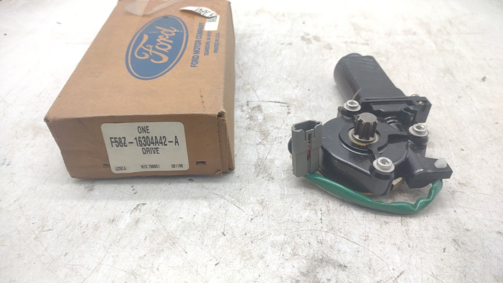 Ford F58Z-16304A42-A Window Regulator Motor 95-96 Windstar SKU49 | eBay