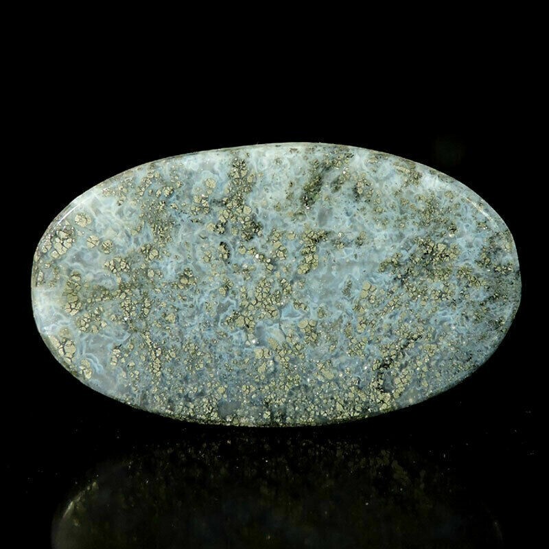 31.70 Cts African Marcasite Loose Gemstone Pear Cabochon Natural ...