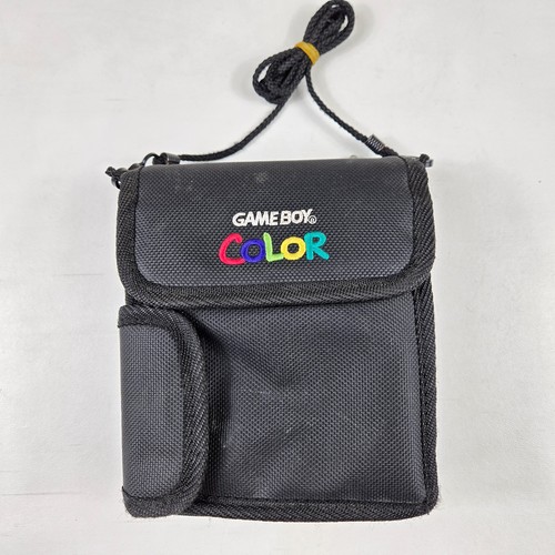 Nintendo Game Boy Color Carry Case with Strap Black Side Loading OEM ...