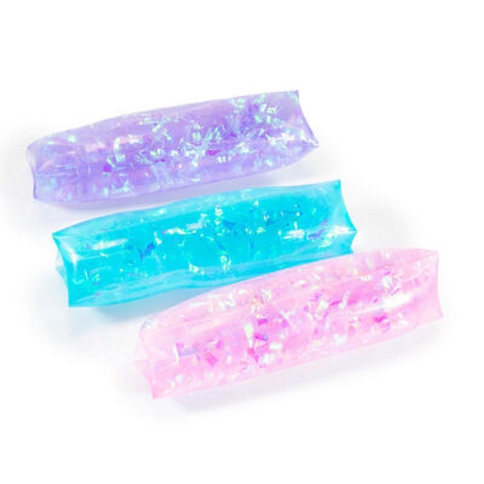 Large Water Snake Balloon Toy Shimmer Confetti Liquid Filled Sensory ...