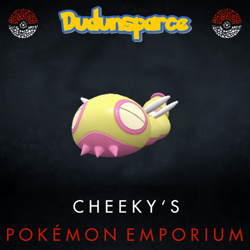 Legitimate 5 Max IV Shiny Dudunsparce (2-Segment Form) Pokemon Scarlet ...