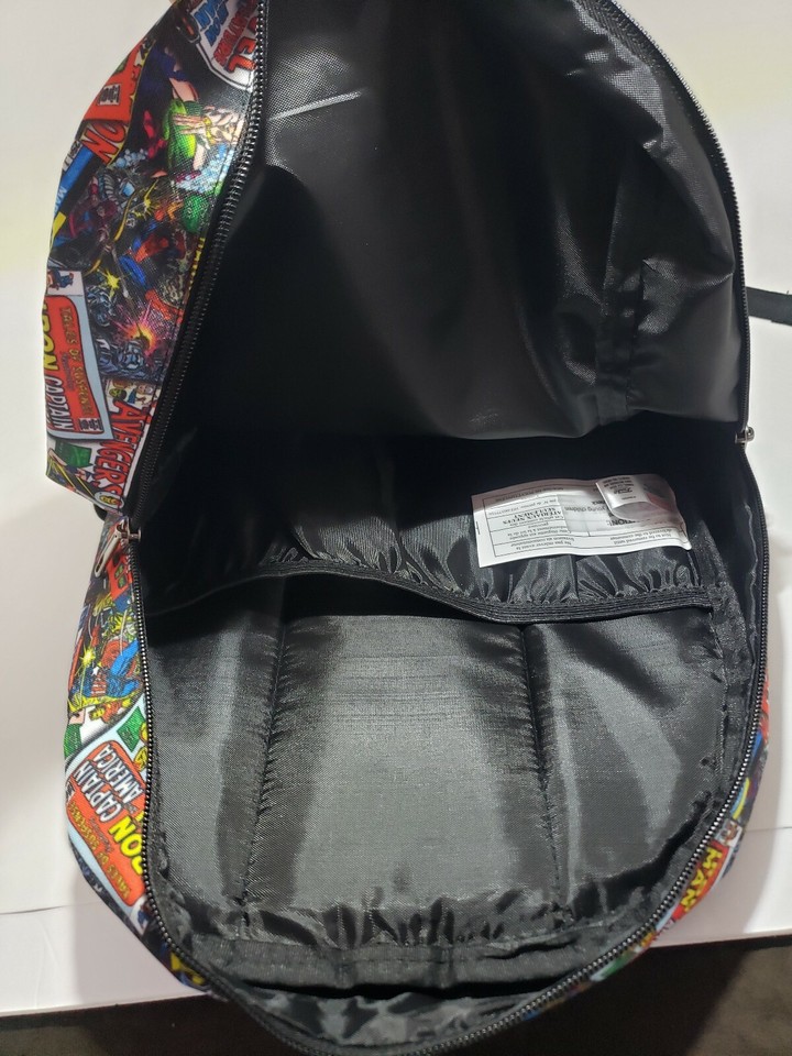 Marvel Comics Backpack 18” Classic AVENGERS Comic Book Nylon School Bag ...