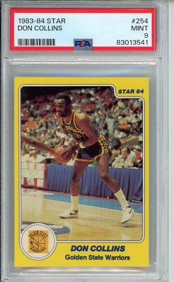 1983-84 Star #254 Don Collins PSA 9 Mint Corners Centered Warriors | eBay