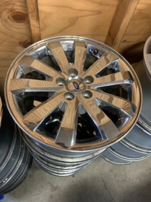 18” ford edge factory OEM CHROME CLAD ALLOY WHEEL RIM 18x7 1/2 2007 ...