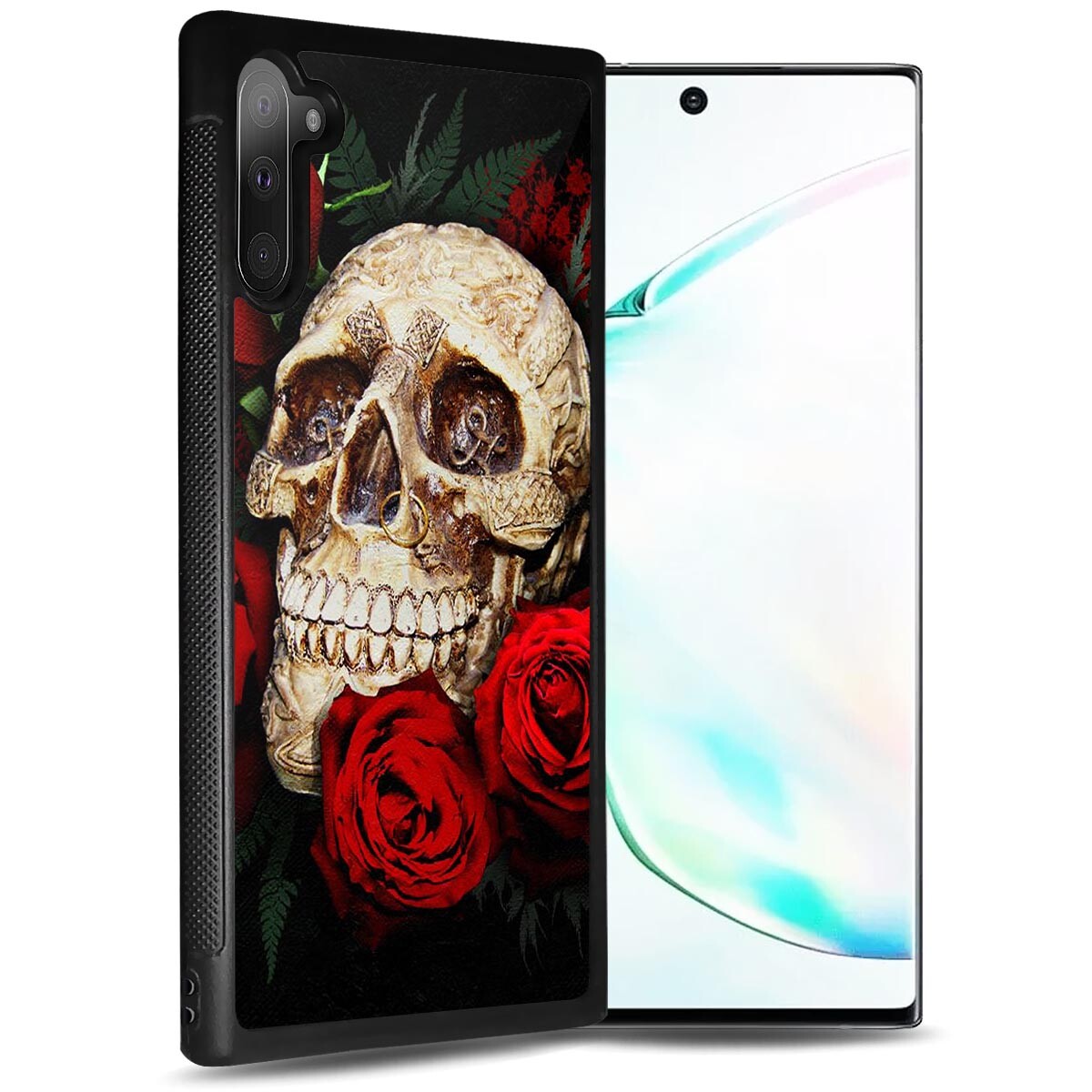 ( For Samsung Note 10 ) Back Case Cover AJ12455 Sugar Skull Rose | eBay