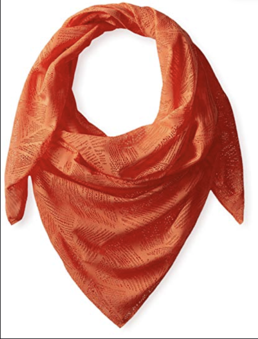 NEW Merrell Women's Helio Scarf Nectarine Orange Leaf Print Light ...