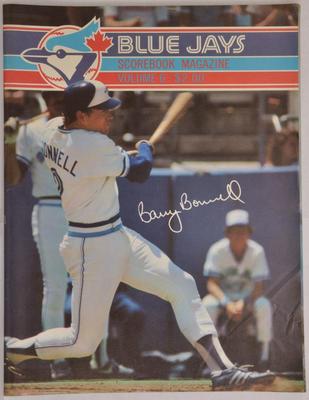 1982 Program Toronto Blue Jays Texas Rangers Baseball MLB Unscored ...