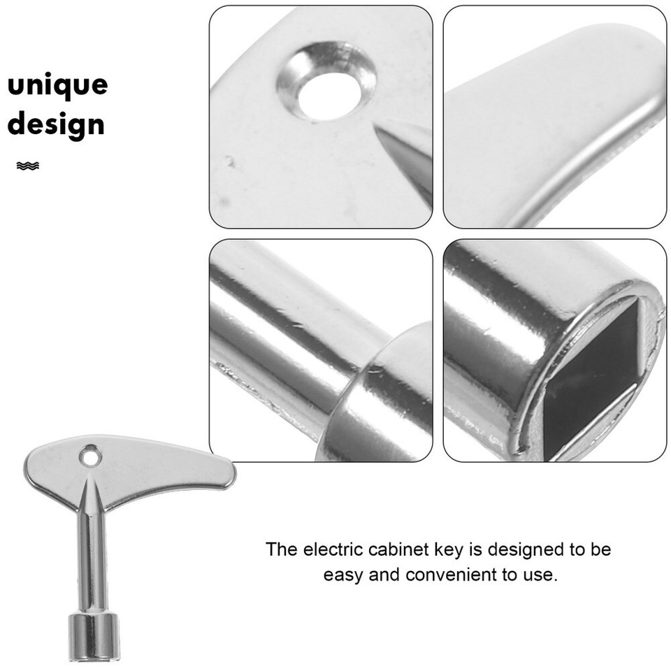 2pcs Elevator Key Electric Cabinet Key Universal Utility Key Electric ...