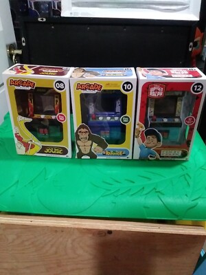 Arcade Classics Game #8, 10, 12 Joust Rampage Wreck-It Ralph Mini ...