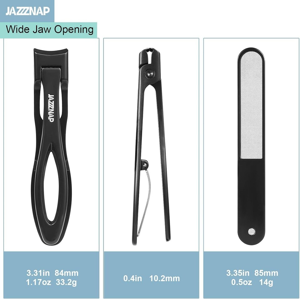German Nail Clippers for Men Women Thick Nails, Large Wide Jaw Opening ...