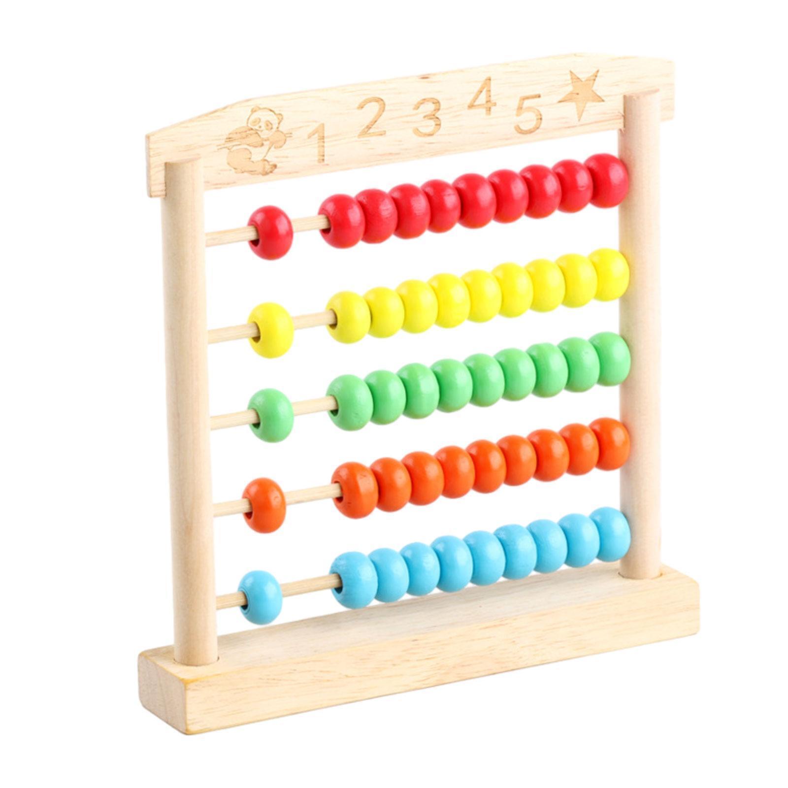 Educational Abacus for Kids Developmental Toy Learning Wooden Counting ...