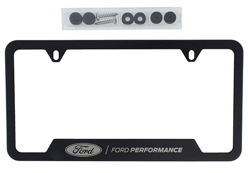 Ford Performance License Plate Frame-Black Stainless Steel M-1828 ...