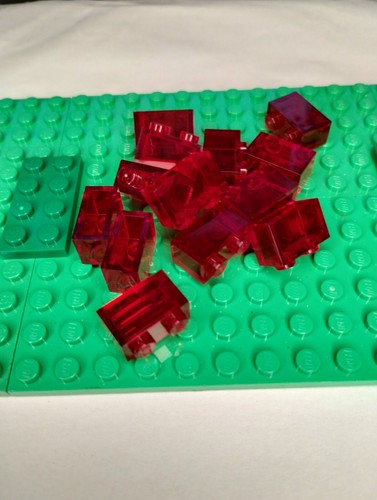 LEGO NEW 1x2 Transparent Red Brick (13x) 306541 Brick 3065 | eBay