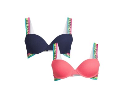 Women's U.S. POLO ASSN. 2-Pack Tag-Free Push Up Bras 38C | eBay