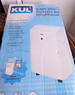 KUL Portable Rolling Air Conditioner 8,500 BTU Cools Room Up To 250 Sq ...