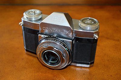 VINTAGE ZEISS IKON CONTAFLEX I FIRST TYPE SLR CAMERA LENS MANUAL LR ...