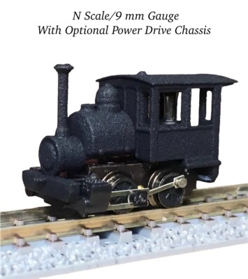 N Scale 0-4-0 H.K. Porter Mini Steam Locomotive Kit w/Power Drive ...