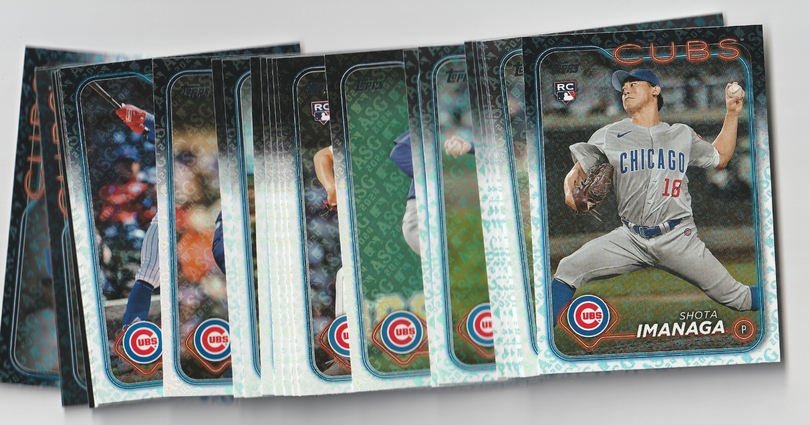 2024 Topps All Star Game Cubs Team Set All 28 Cards Foil ASG Exclusive ...
