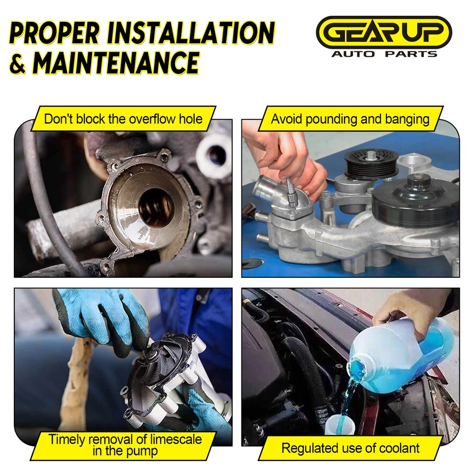 Water Pump W/Gasket For 2006-12 Mercedes-Benz ML350 C300 C280 C230 E350 ...