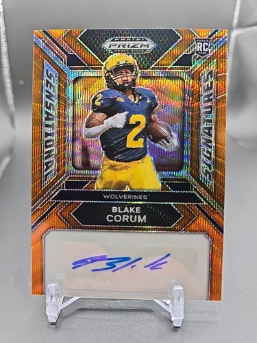2024 Panini Draft Picks Orange #/25 SENSATIONAL SIGNATURES Blake Corum ...