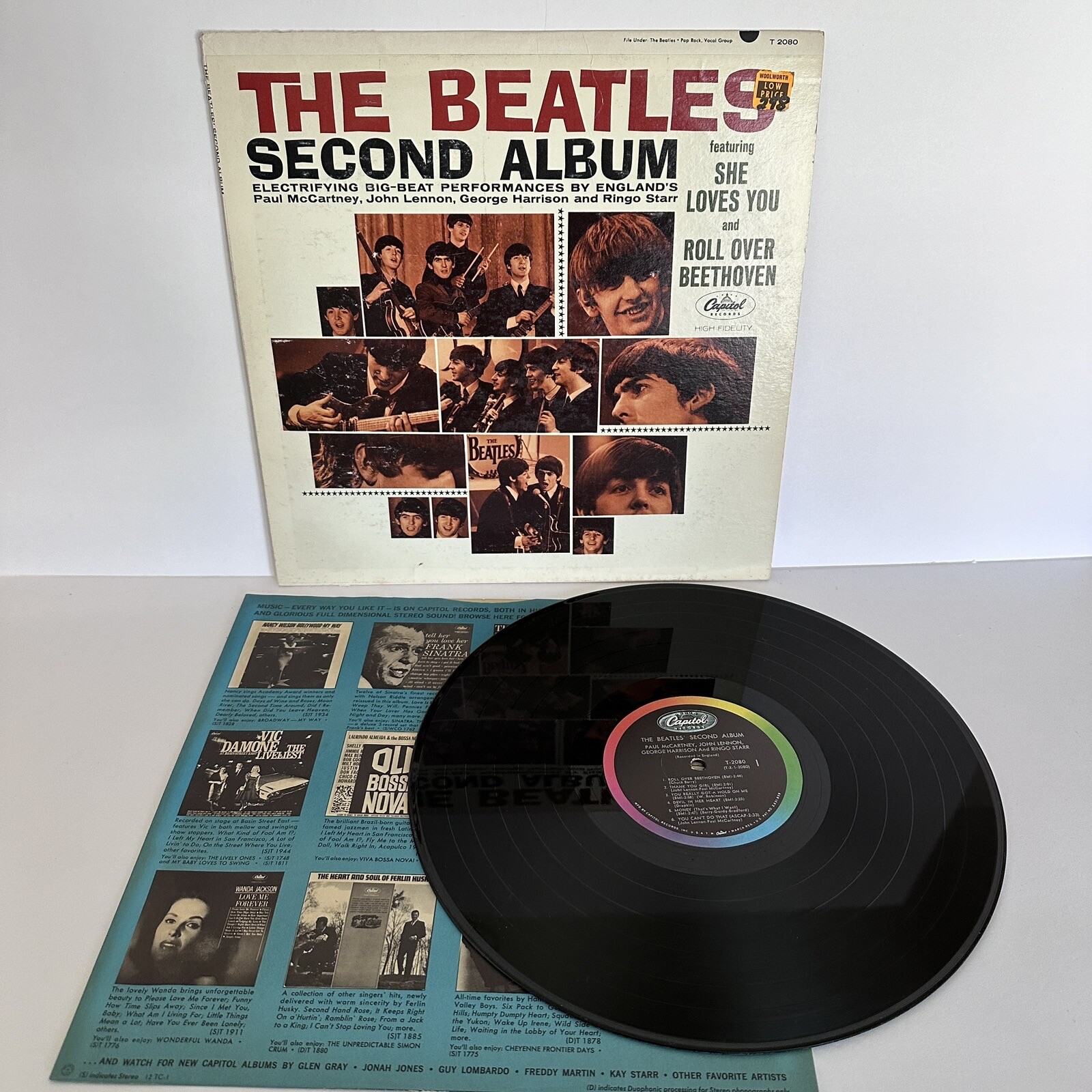 The BEATLES Second Album 1964 VINYL LP Album Capitol Record T2080 | eBay