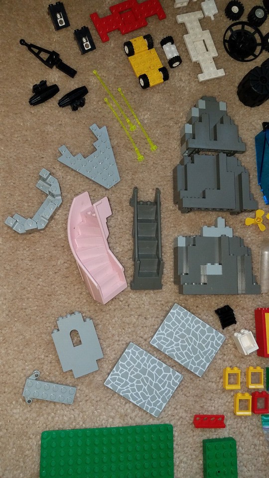 🟢1990's Vintage Lego Brick Set Bulk Lot 4lbs of bulk rare pieces & mini ...
