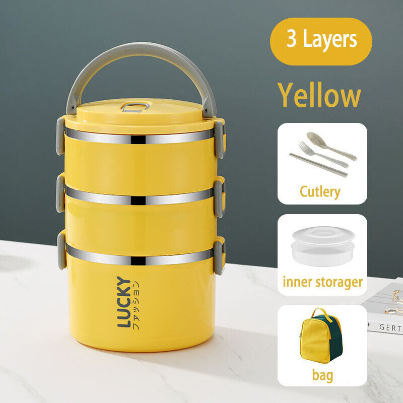 Multi-layer Lunch Box Big Capacity Food Grade Stainless Steel Bento Box ...