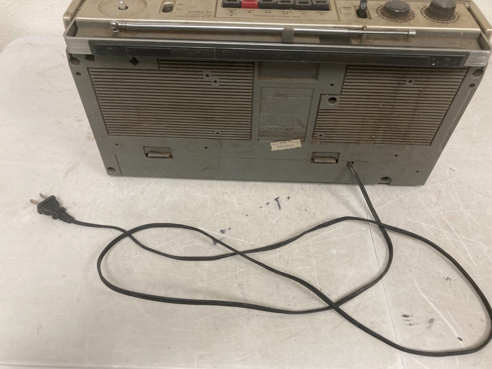 Sanyo M9800 80s Boombox FM/SW1/SW2/MW Radio Cassette Player **Read** | eBay