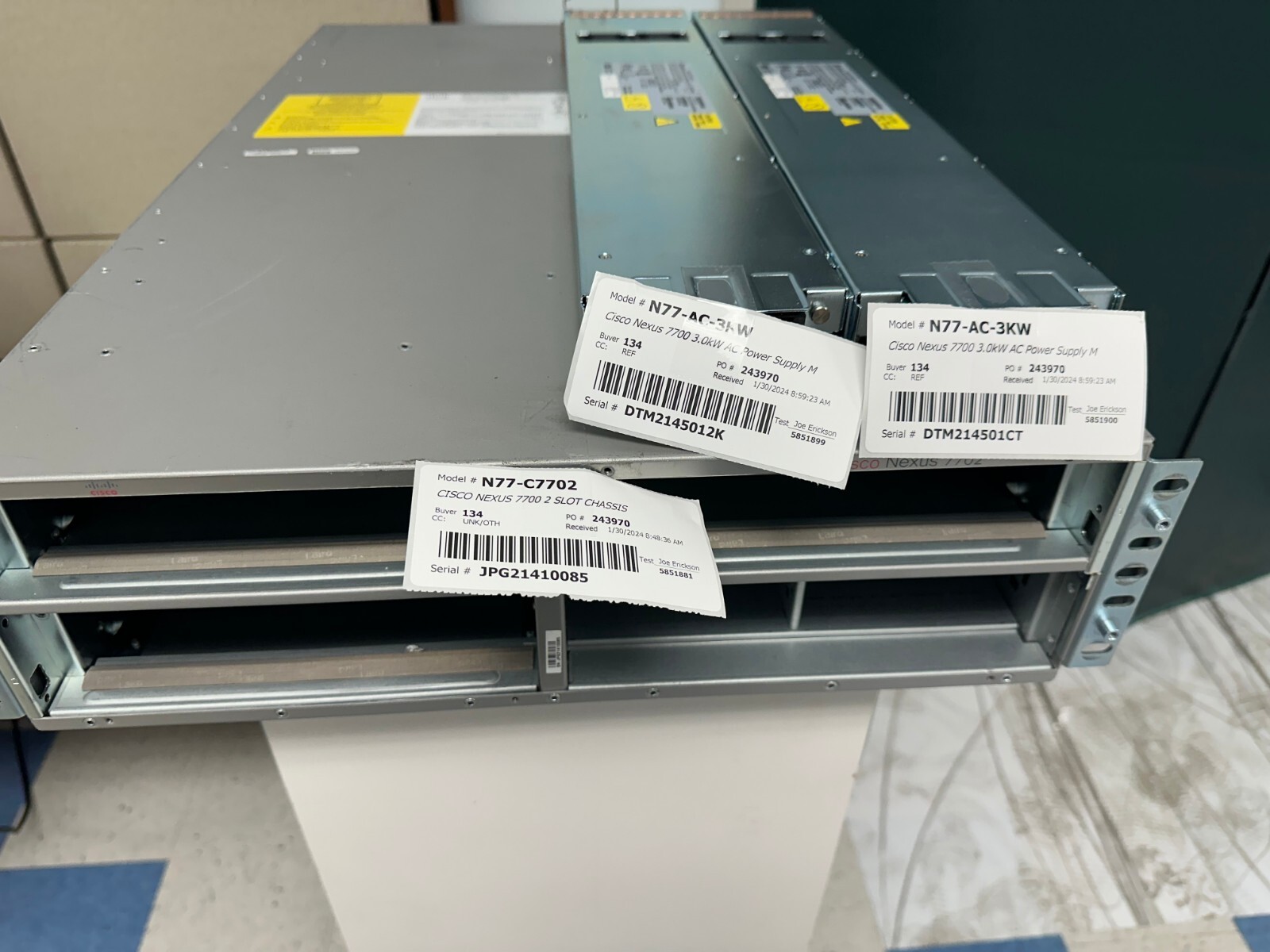 N77-C7702 CISCO NEXUS 7700 2 SLOT CHASSIS W/ 2 X N77-AC-3KW | eBay