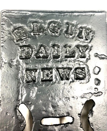 Vintage Elgin IL Daily News Cast Iron Newspaper Box Rare And Antique | eBay