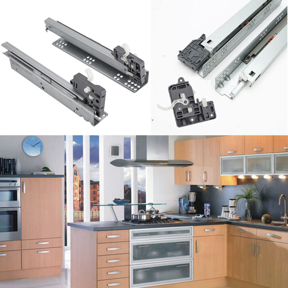 Soft Close Drawer Slides Runners Undermount Heavy Duty Trailer Fully ...