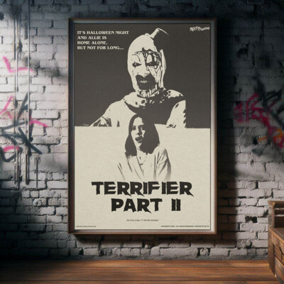 Terrifier II Movie poster 12x18"16x24"24x36" Art Canvas Wall Print ...