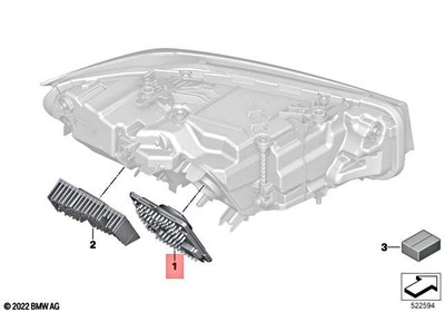 Genuine BMW BMW I M3 I3 G20 Control unit front light electronics ...