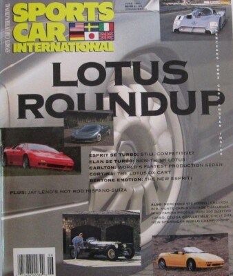SPORTS CAR INTERNATIONAL 1991 JUNE - LOTUS SPECIAL, LENOs HISPANO-SUIZA ...