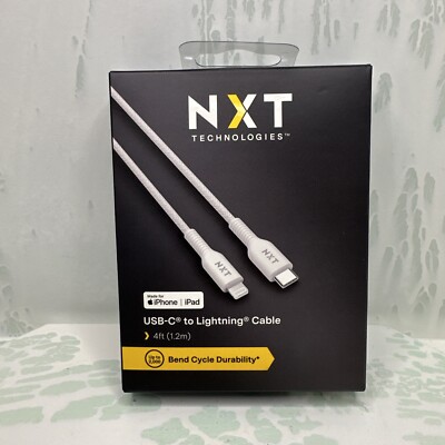 NXT Technologies 4 Ft. Braided USB-C to Cable for iPhone/iPad/iPod | eBay