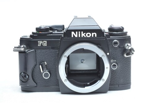 Nikon FG Film SLR Camera Black W/Hand Grip | eBay