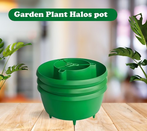 3x Garden Tomato Plant Halos Grow Bag Watering Pot Tomato Bean Grow Can ...