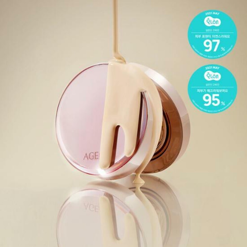 AGE20s Perfect Glass Essence Cover Pact 12.5g + Refill 12.5g 2 Colors K ...