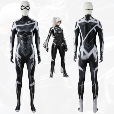 Black Cat Bodysuit Marvel's Spider-Man 2 Costume Cosplay suit | eBay UK
