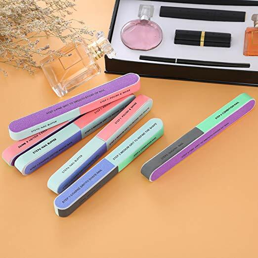 6-Pack 7-in-1 Nail File Buffer Set – Manicure Pedicure Polishing Tools ...