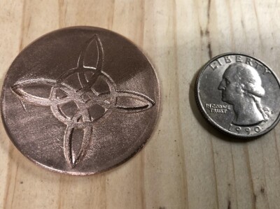 1oz EDC Hand Made Copper Witch's Knot Coin - .999 Copper Bullion | eBay