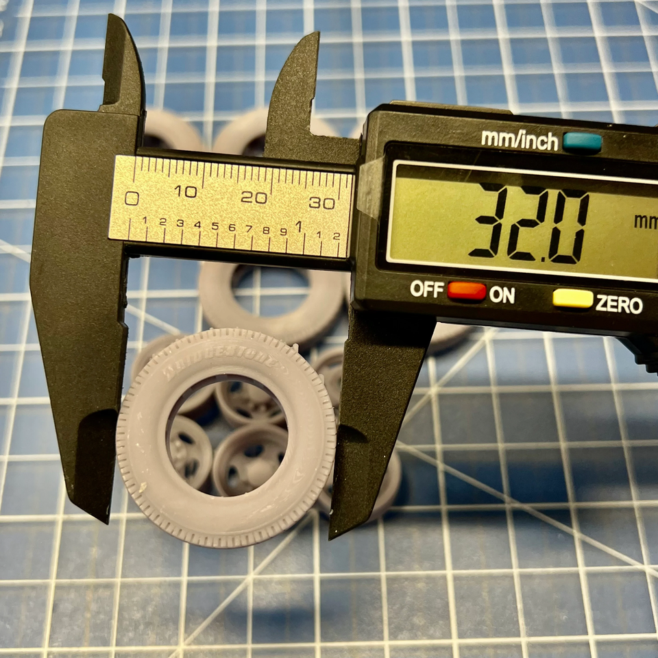 4 Hole Dually Budd Style Custom Wheels & Tires Set 1/24 1/25 | eBay