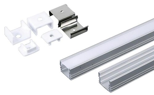 2M Montage Kit Avec Diffuseur Pour Bande LED Surface 2000X17.4X12.1Mm ...