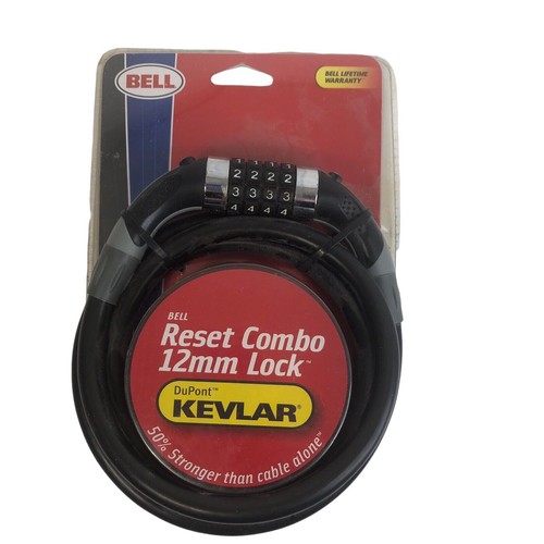 Bell SET-YOUR-OWN Combination Lock 5' x 12 mm Bicycle Lock With Kevlar ...