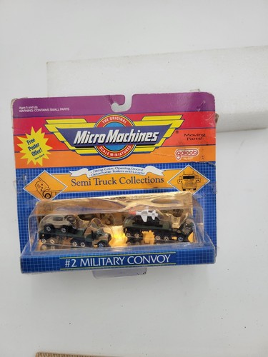 Vintage Micro Machines Semi Truck Collections "#2 Military Convoy" 6407 ...