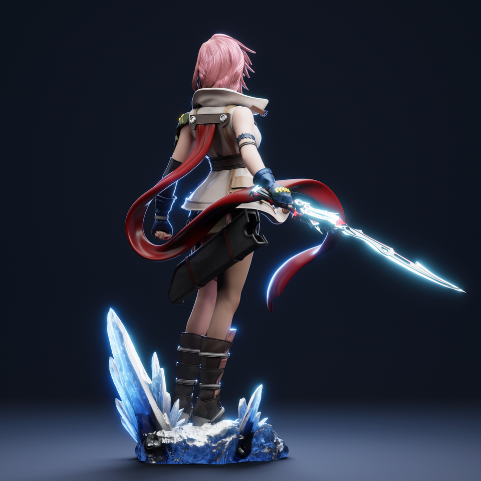 Lightning Final Fantasy 3D Print, Unpainted Etro's Knight Model Kit | eBay