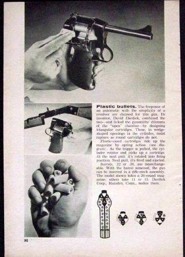 DARDICK .22 .38 Triangular Cartridge Revolver/Rifle 1959 vintage ...