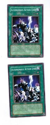 2x Autonomous Action Unit MFC-032 - Yugioh - Magician's Force NM/M ...